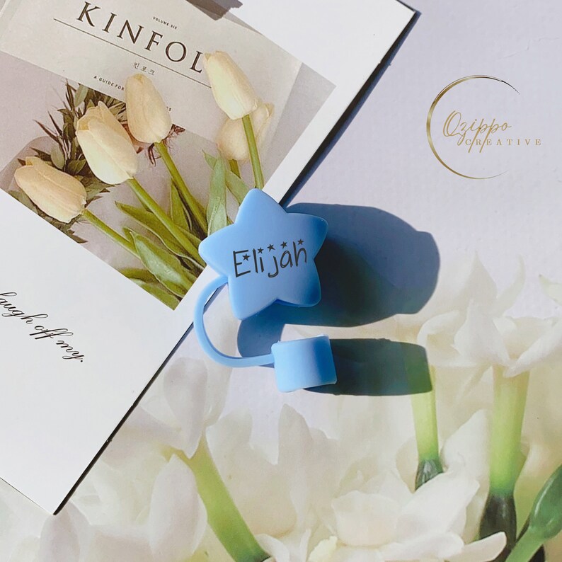 Customized Straw Cap,star Straw Topper,cute Straw Charm,silicone Straw ...