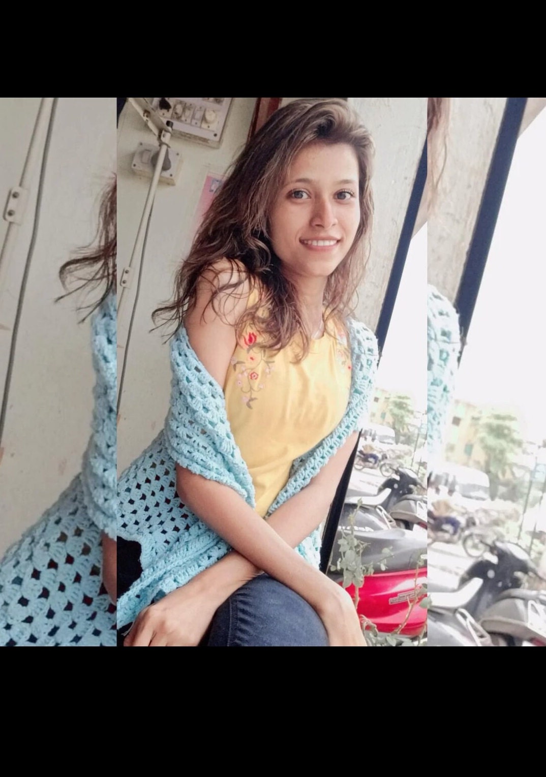 Crochet Shrug/hand Made Crochet Shrug/ for Girls/ Blue Colour/summer ...