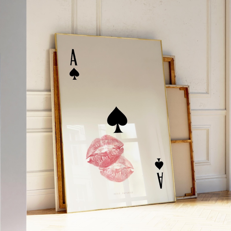 Ace Card Wall Art Printable - Etsy