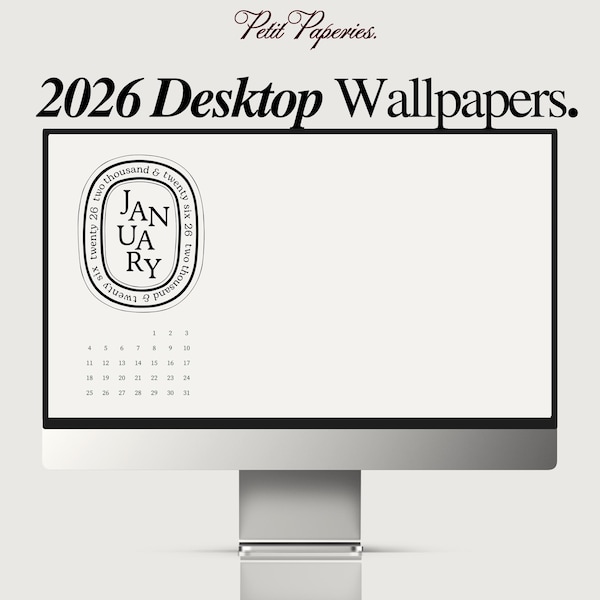 2026 Computer Desktop Calendar - Etsy