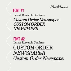CUSTOM Newspaper Print, Personalized New York Newspaper Wall Art ...