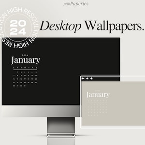 2024 Desktop Wallpapers Calebdars Monthly Desktop Backgrounds, SET OF 4 ...