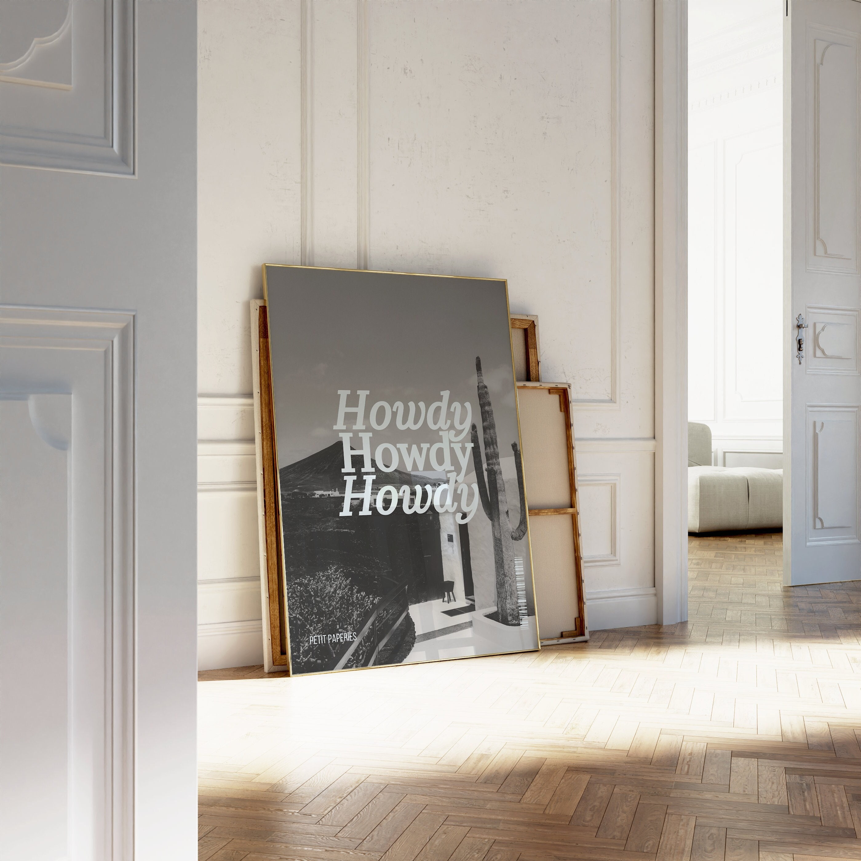 Howdy Western Wall Print Coastal Wall Art Print Trendy - Etsy