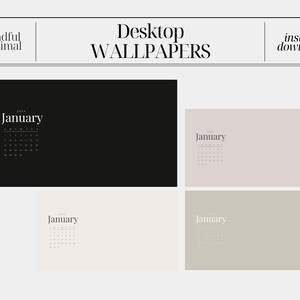 2024 Desktop Wallpapers Calebdars Monthly Desktop Backgrounds, SET OF 4 ...