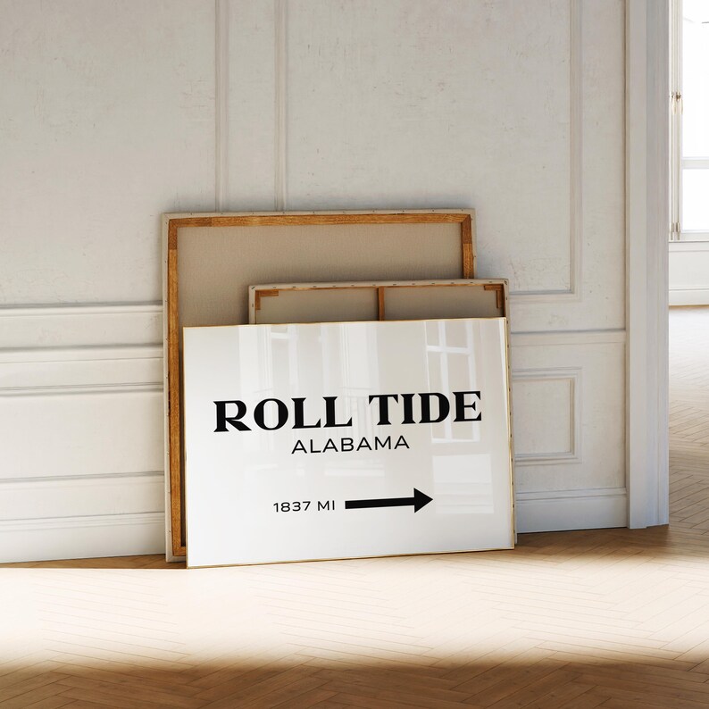 Roll Tide Alabama College Graduation Gift Marfa Wall Print, Trendy Wall ...