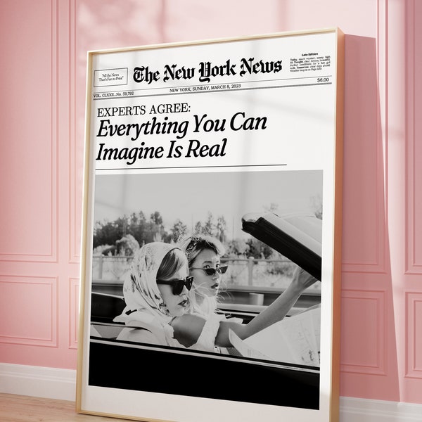 Imagine is Real - Etsy