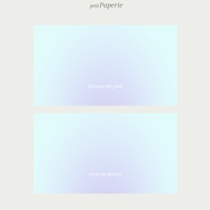 Positive Gradient Aura Pastel Blue & Purple Affirmations Desktop ...