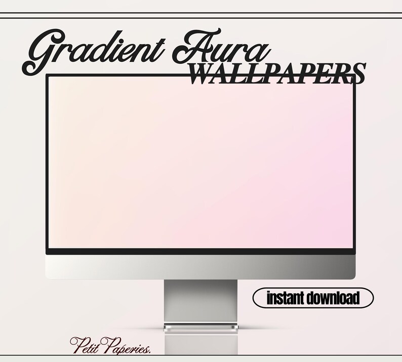 Soft Gradient Aura Pink Girly Theme Desktop Wallpaper | Gradient Blur ...
