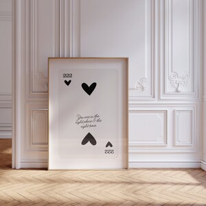 Angel Number Print, 222, Playing Card Print, Wall Art Trendy Ace of ...