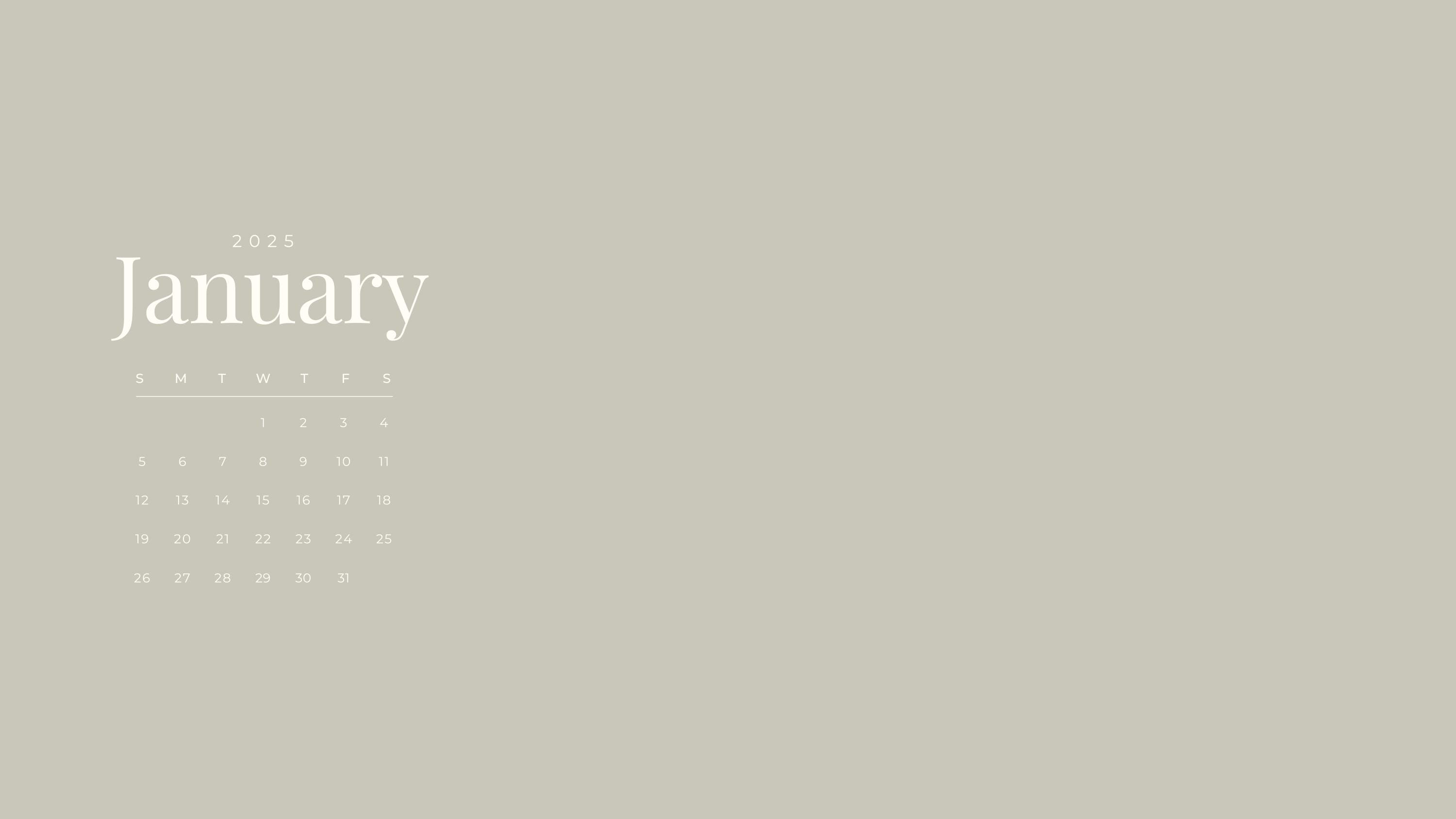 2025 Desktop Wallpapers Calendars | Monthly Desktop Backgrounds, SET OF ...