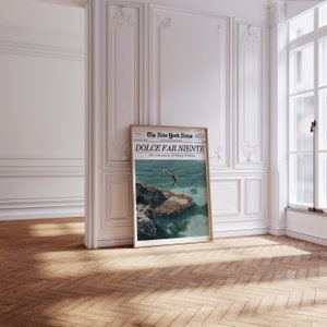 Retro Newspaper Print, Dolce Far Niente, La Dolce Vita, Beachy Summer ...