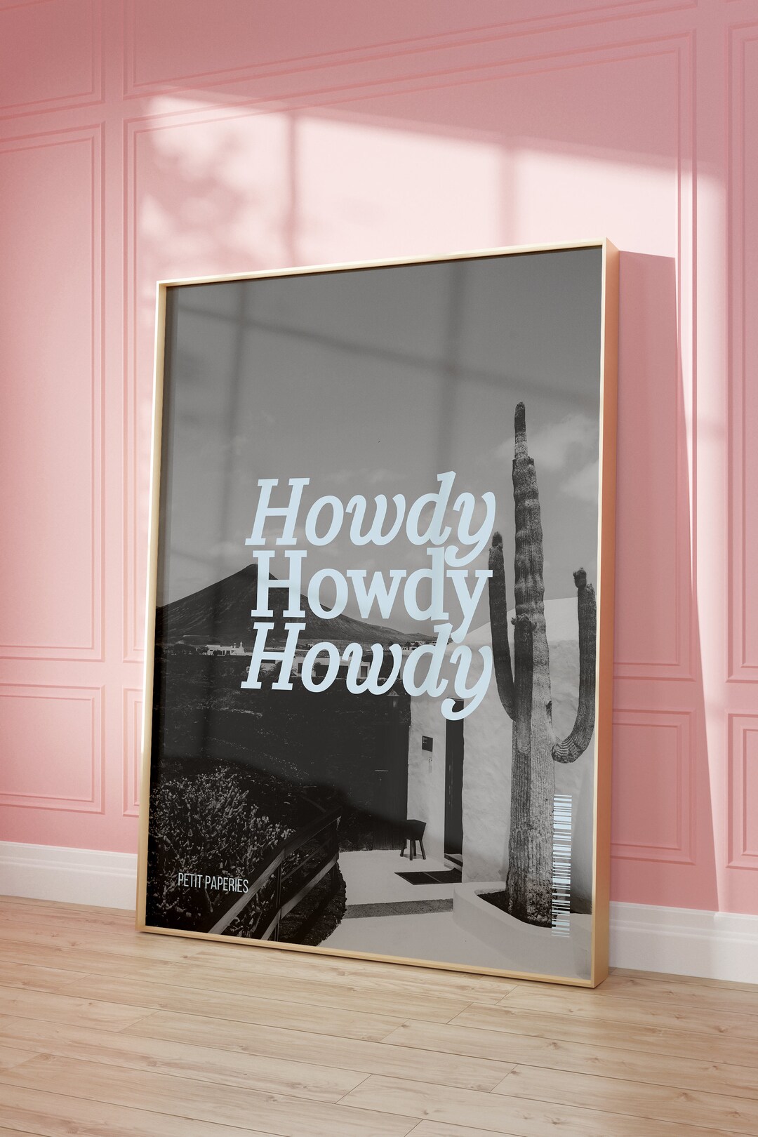 Howdy Western Wall Print Coastal Wall Art Print Trendy - Etsy