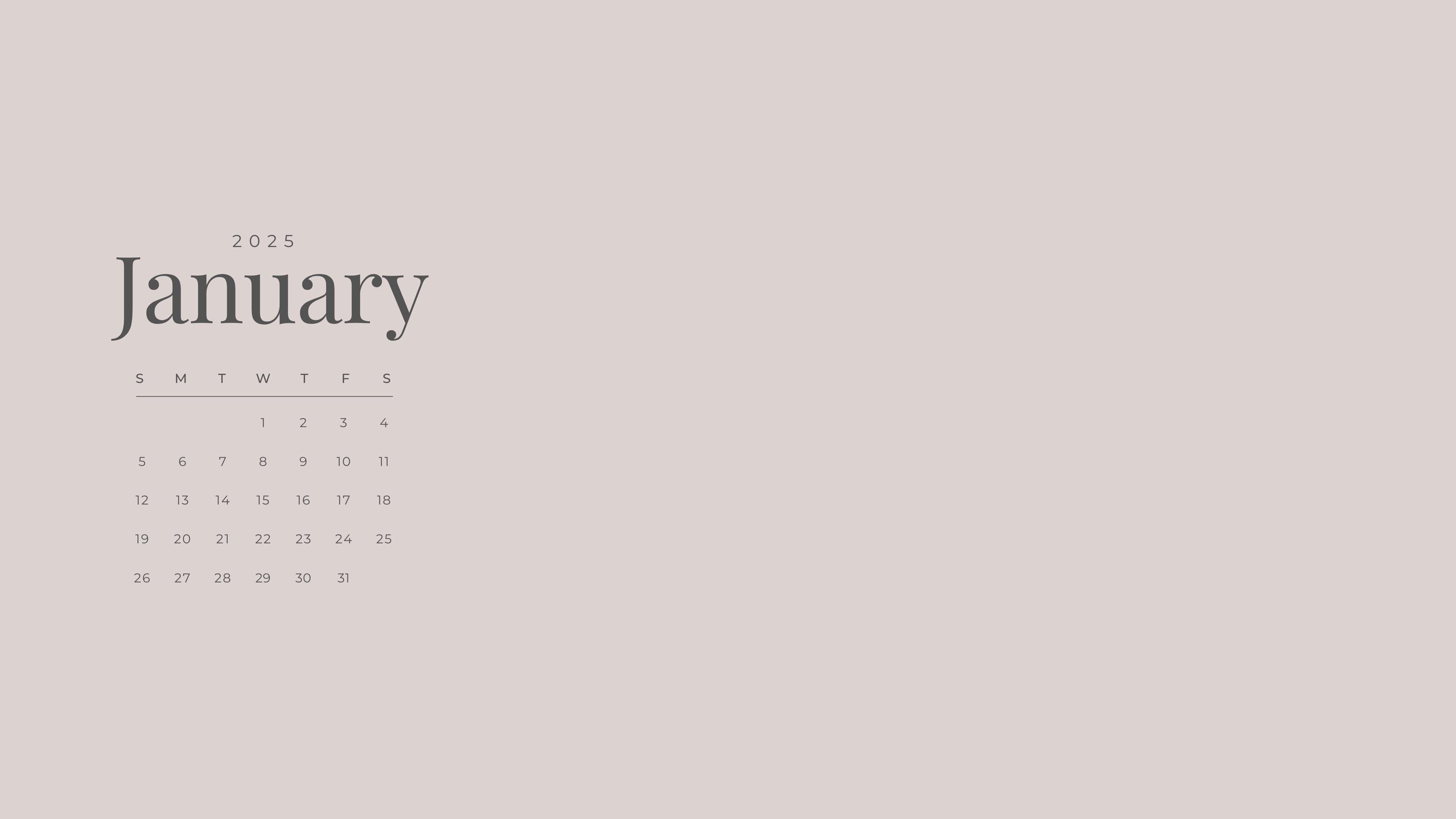 2025 Desktop Wallpapers Calendars | Monthly Desktop Backgrounds, SET OF ...