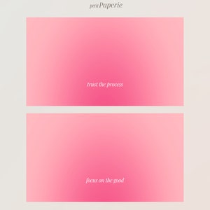 Positive Gradient Aura Pink Affirmations Theme Desktop Wallpaper ...