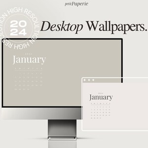 2025 Desktop Wallpapers Calendars | Monthly Desktop Backgrounds, SET OF ...