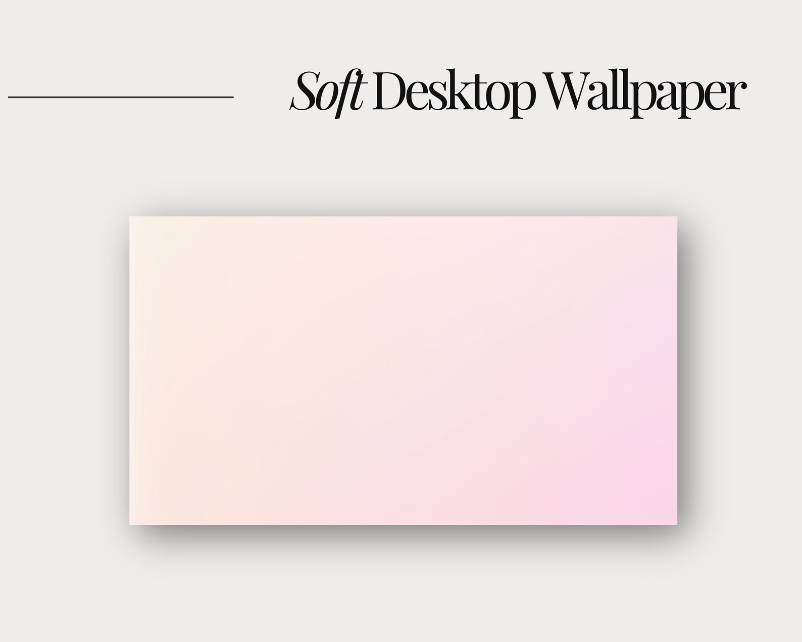Soft Gradient Aura Pink Girly Theme Desktop Wallpaper | Gradient Blur ...