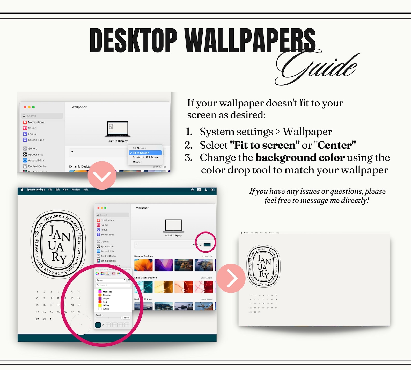 2026 Desktop Calendar Wallpapers With a Minimalist Modern Simple Design ...