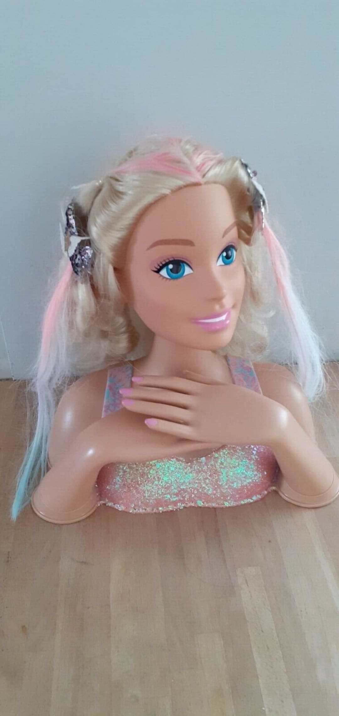 2013 Barbie Deluxe Styling Head Bust 12 With Pink Nails - Etsy