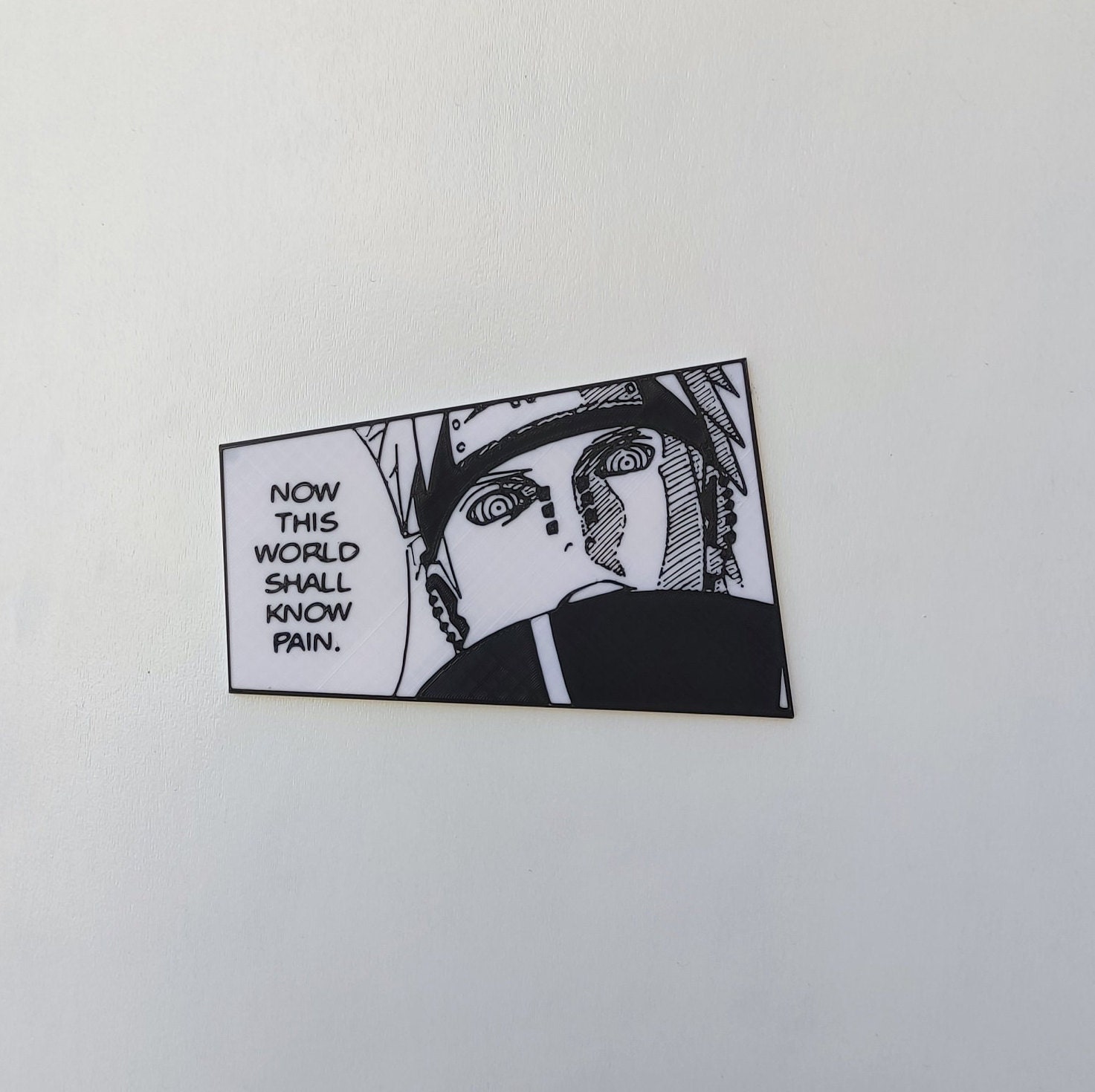 Unique 3D Printed Pain Wall Art From Naruto Perfect Gift for - Etsy ...