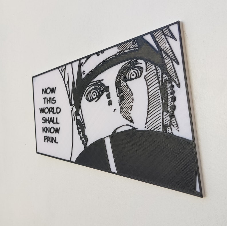 Unique 3D Printed Pain Wall Art From Naruto Perfect Gift for - Etsy ...