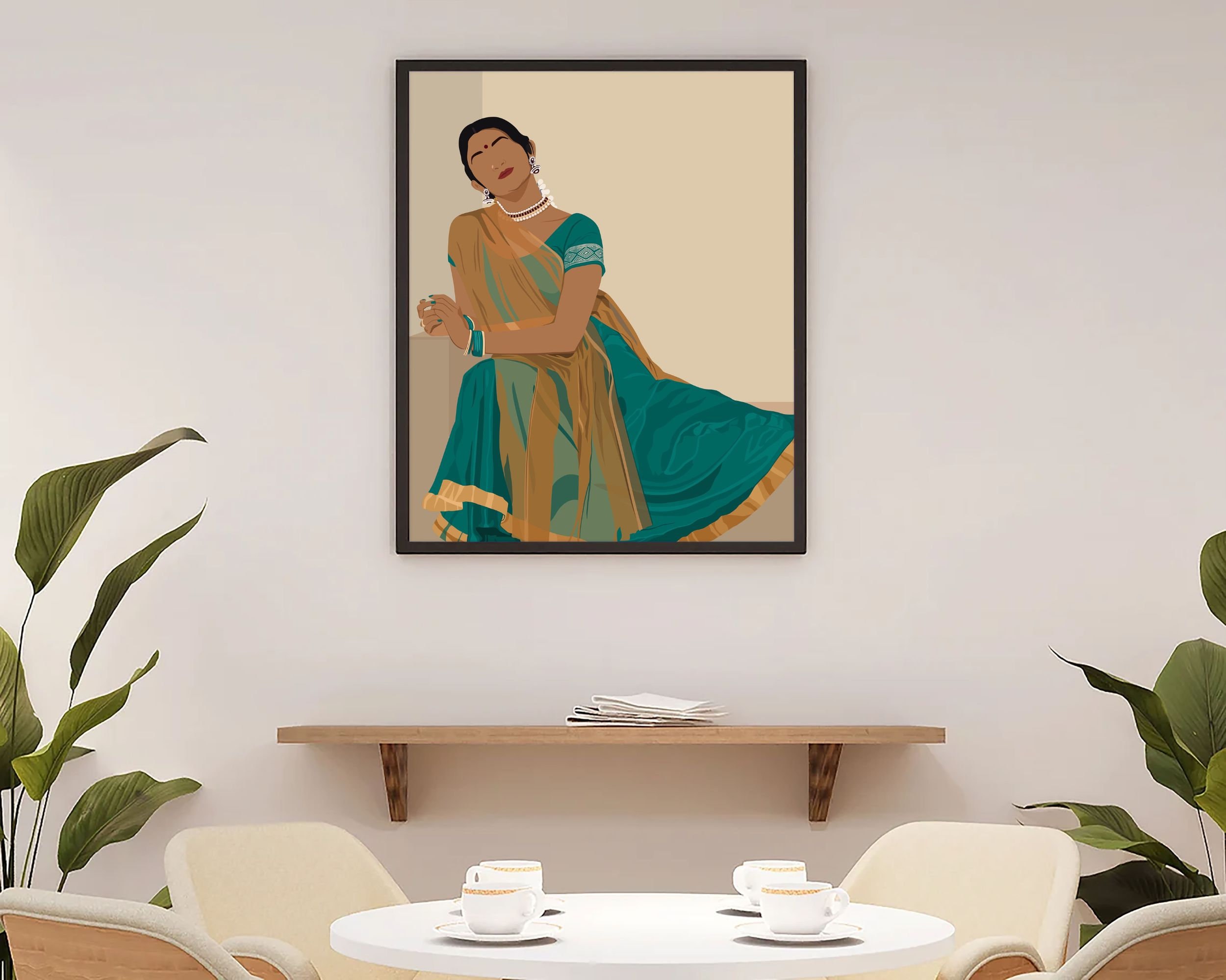 South Indian Art, Telugu Art, South Asian Art, Desi Print, Tamil Wall ...