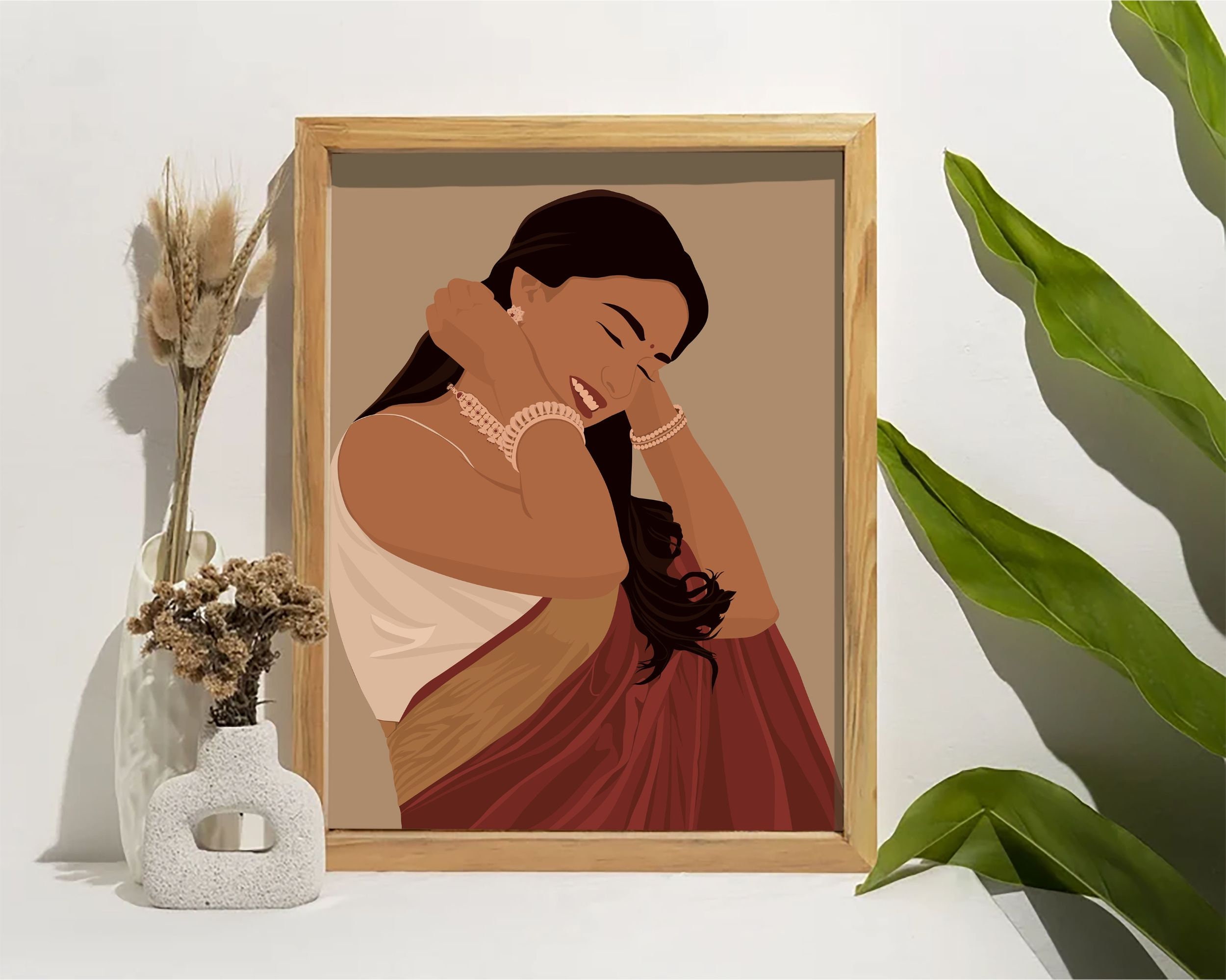 Tamil Wall Art, Modern Indian Art, South Indian Art, Asian Painting ...