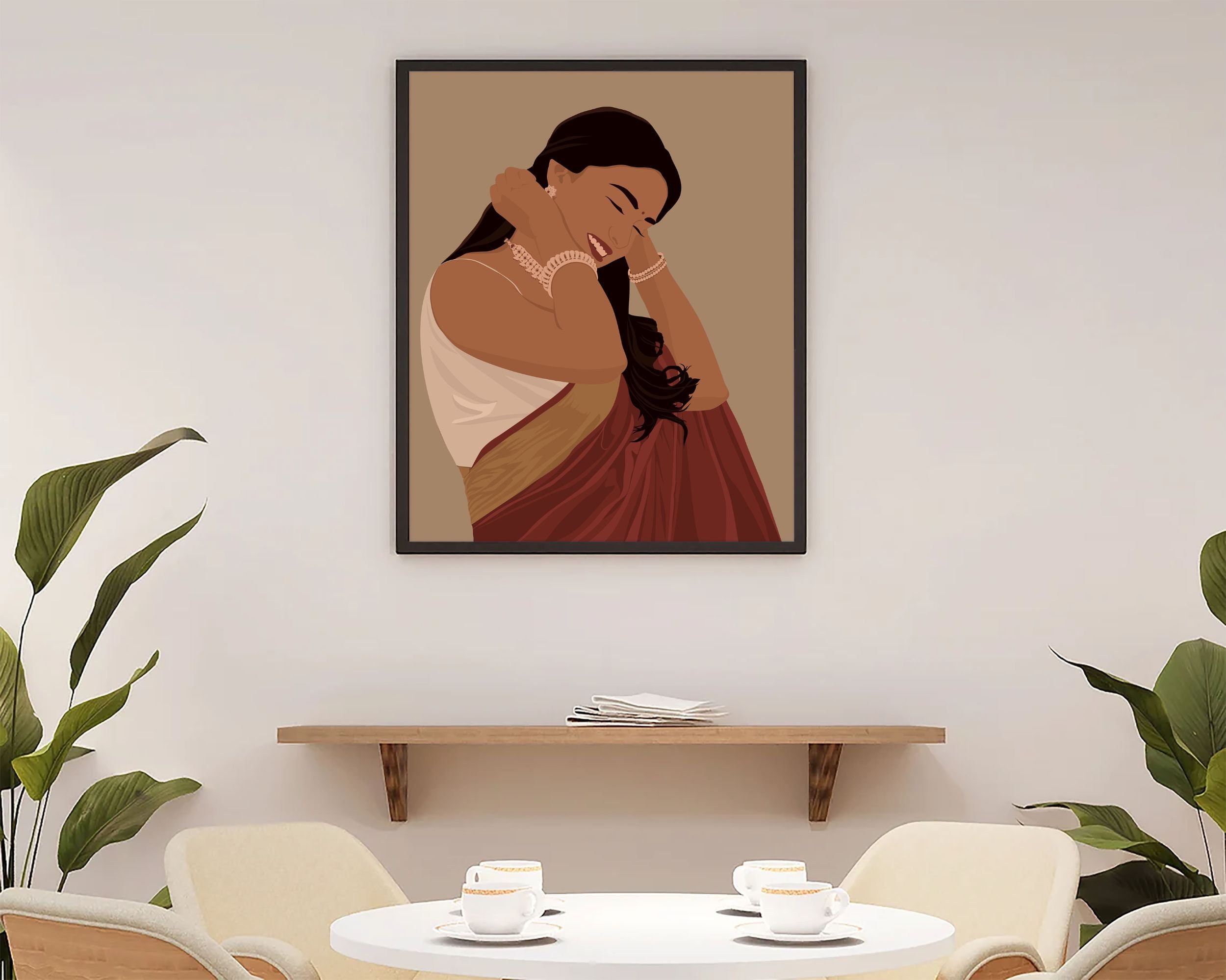 Tamil Wall Art, Modern Indian Art, South Indian Art, Asian Painting ...