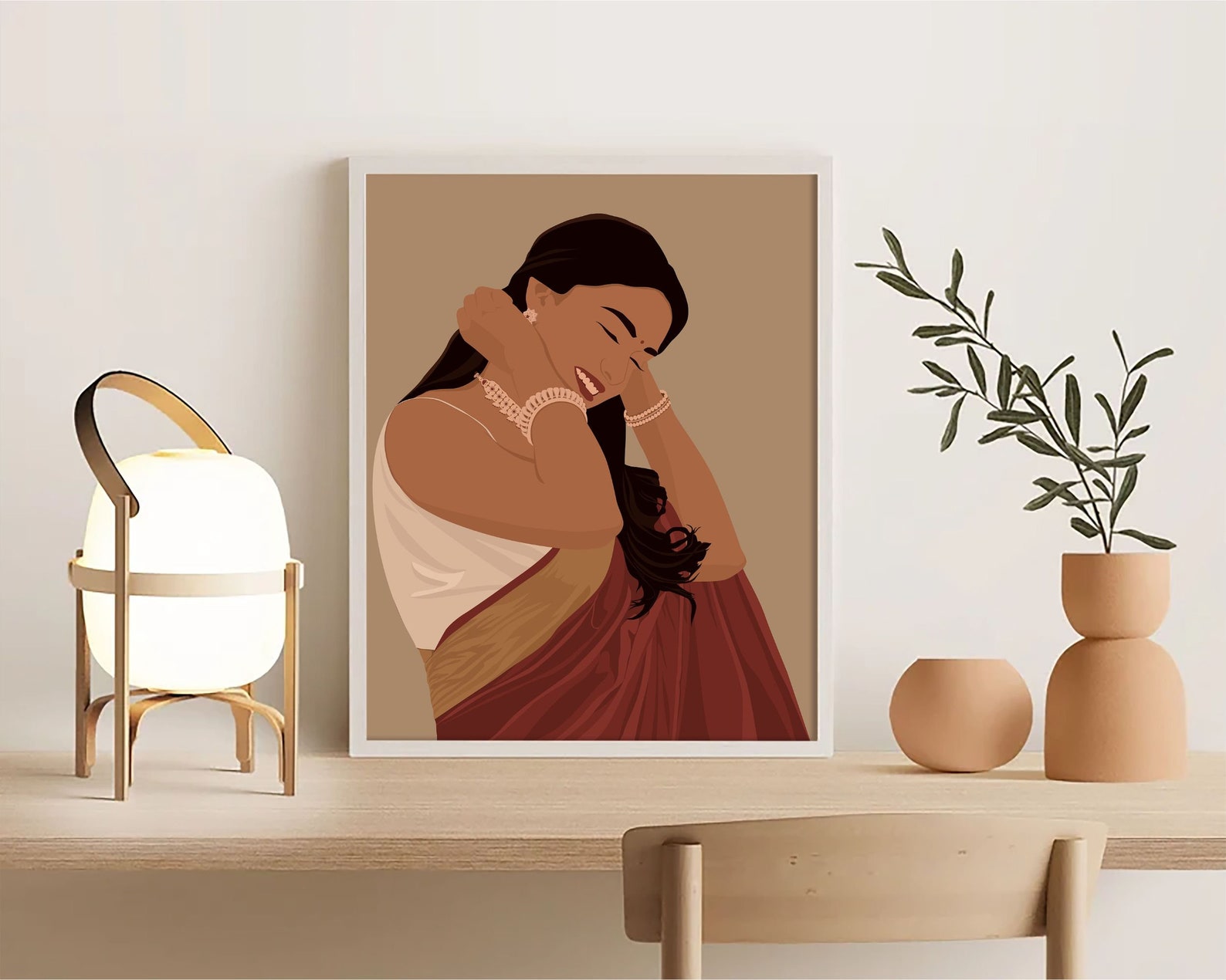 Tamil Wall Art, Modern Indian Art, South Indian Art, Asian Painting ...