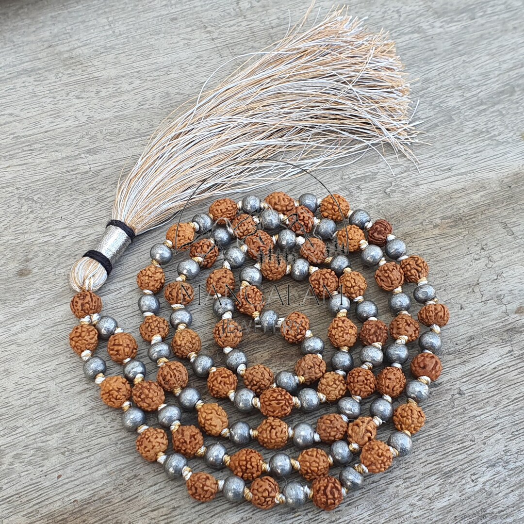 Rudraksha Parad Mala, Mercury Mala, Rudraksha Necklace, Rudraksha ...