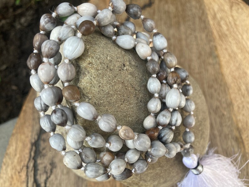 Vaijanti Seed Bead Mala, Radha Krishana Mala, 108 +1 Beaded Mala, Japa ...