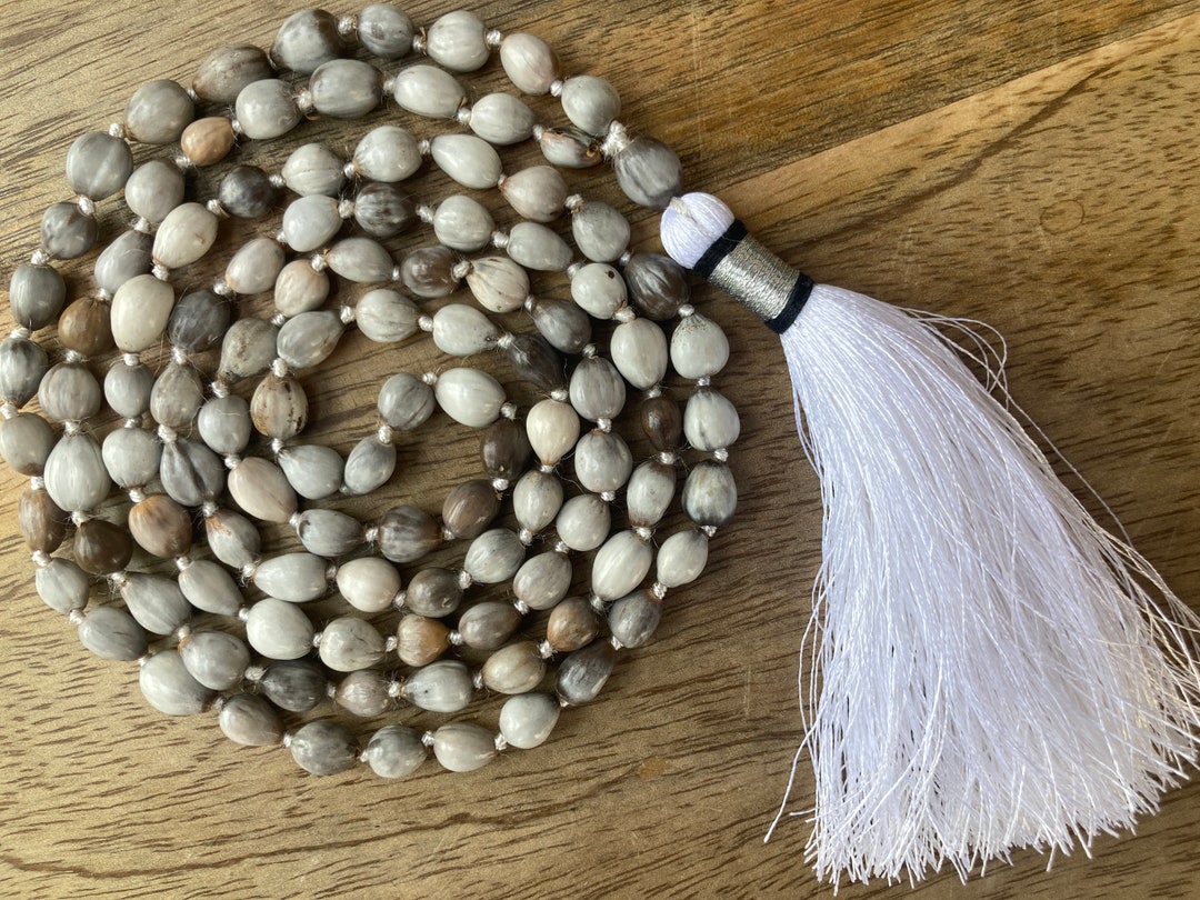 Vaijanti Seed Bead Mala, Radha Krishana Mala, 108 +1 Beaded Mala, Japa ...