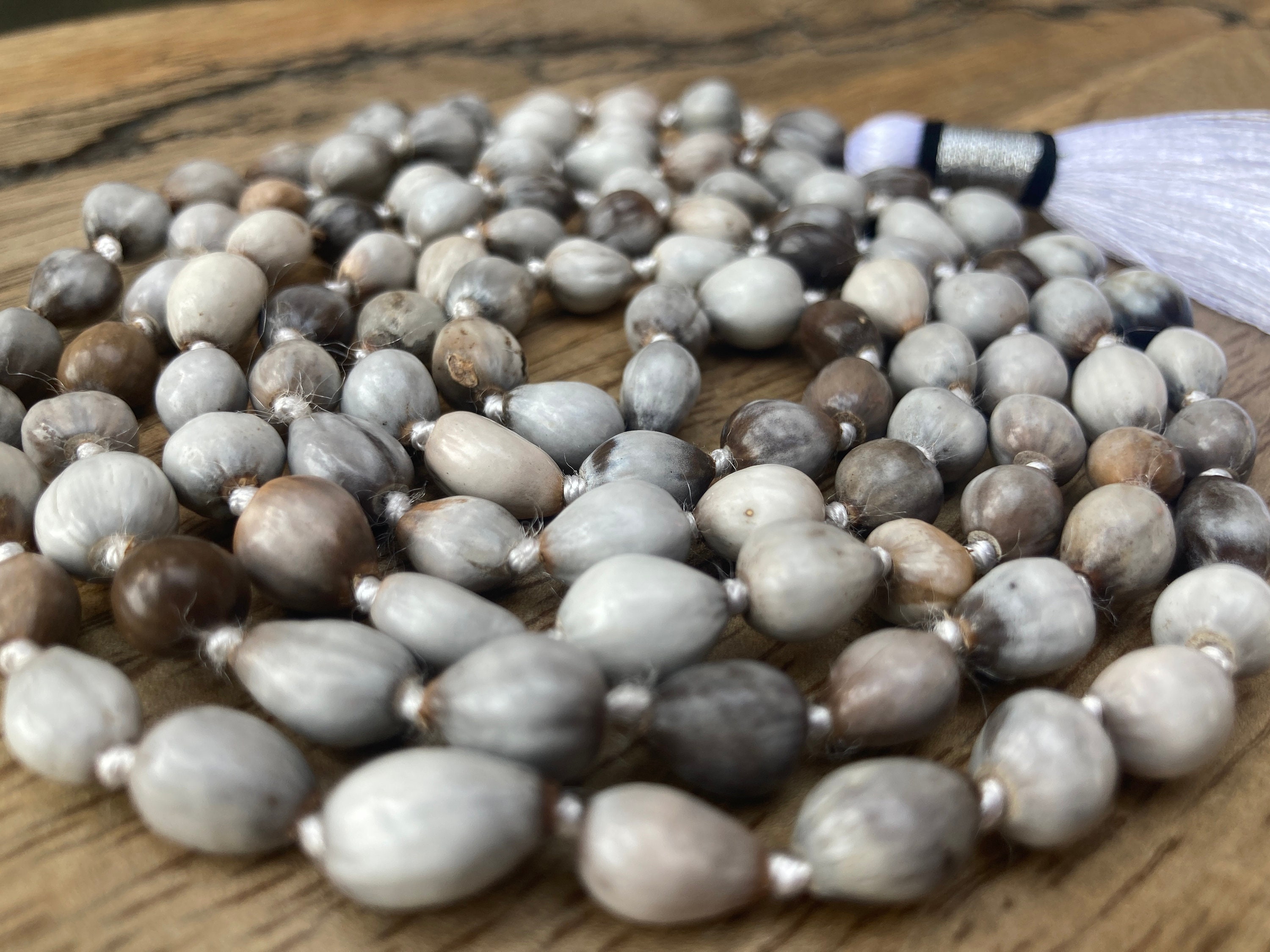 Vaijanti Seed Bead Mala, Radha Krishana Mala, 108 +1 Beaded Mala, Japa ...