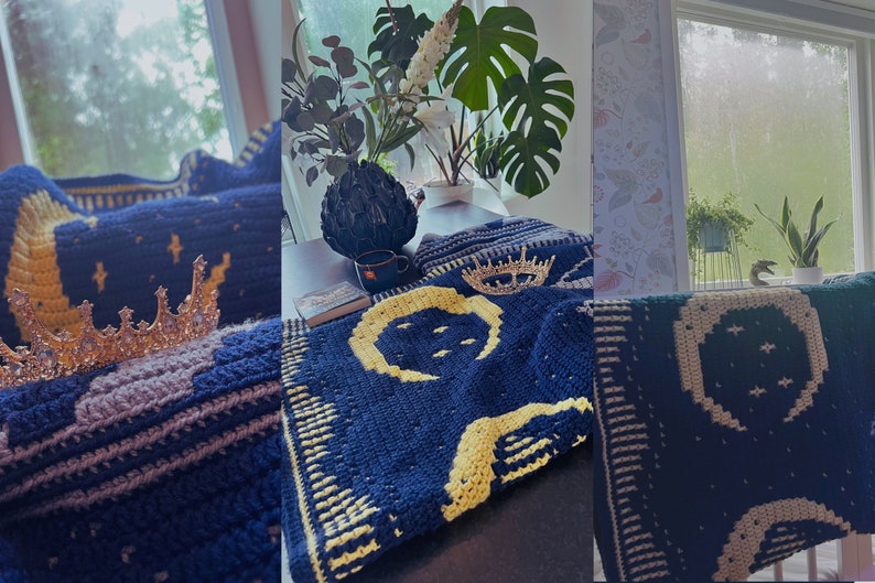 Celestial Blanket Overlay Mosaic Crochet Pattern PDF - Etsy