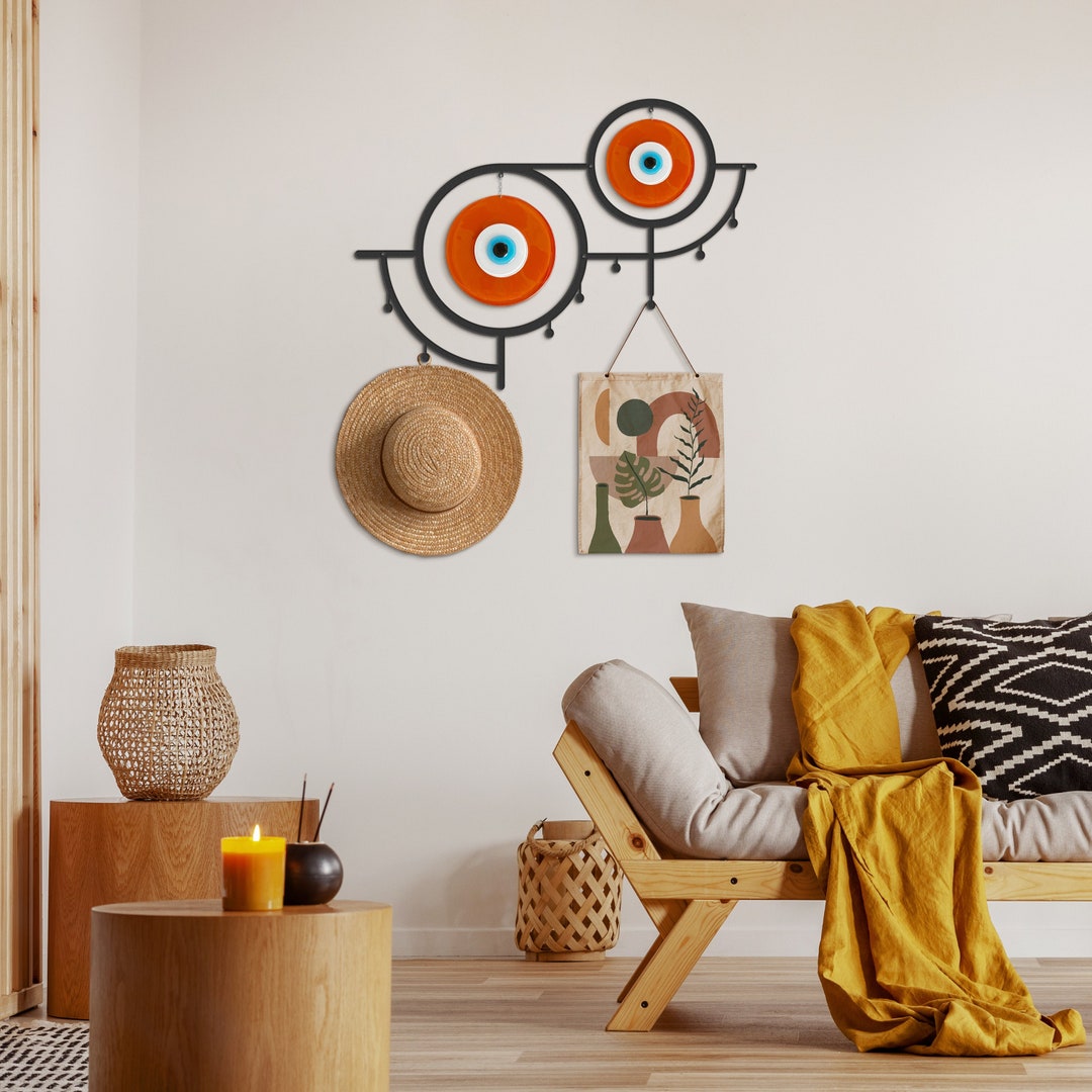 Colorful Wall Mounted Hook, Coat Racks, Handmade Home Decor, Office ...