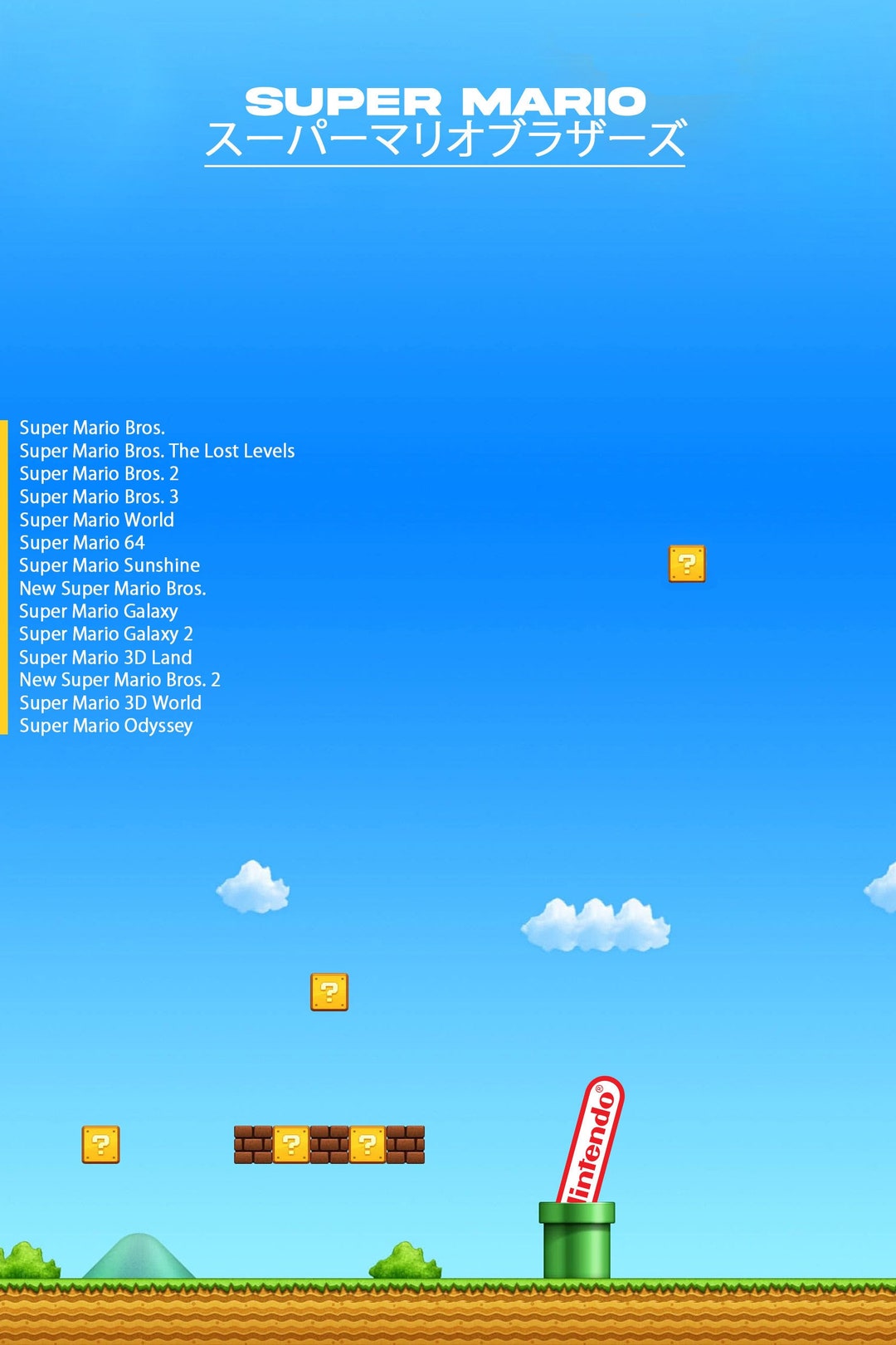 Poster Mario Bros. Digital Download - Etsy