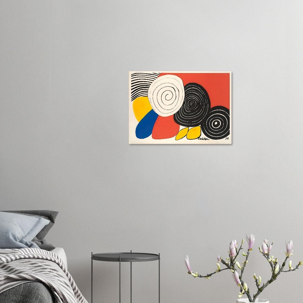 Poster reproduction lithographie Alexander Calder 1974, poster art ...