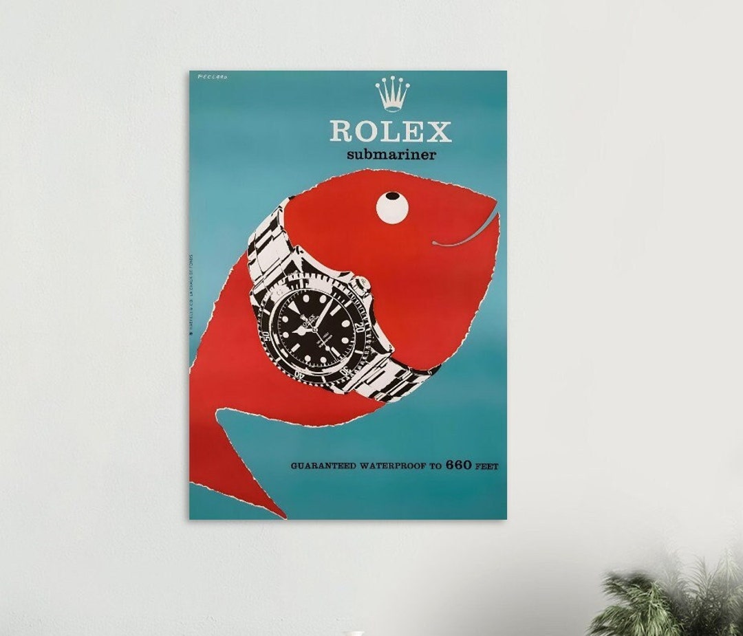 Classic Rolex Submariner Poster, Vintage Rolex Poster, Retro Rolex ...