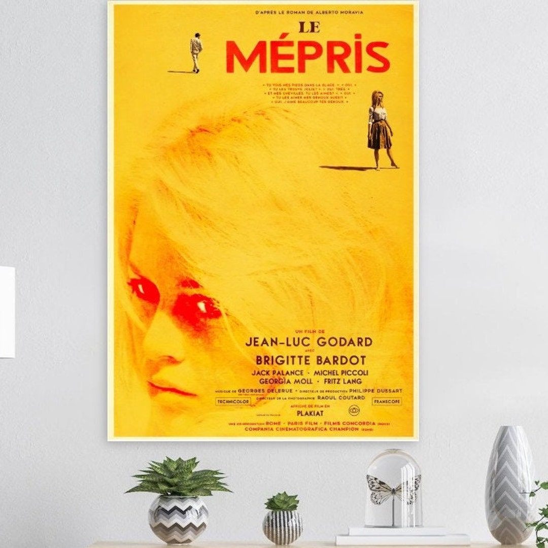 Post Contempt, Brigitte Bardot Film, Godard Film, French Cult Film - Etsy