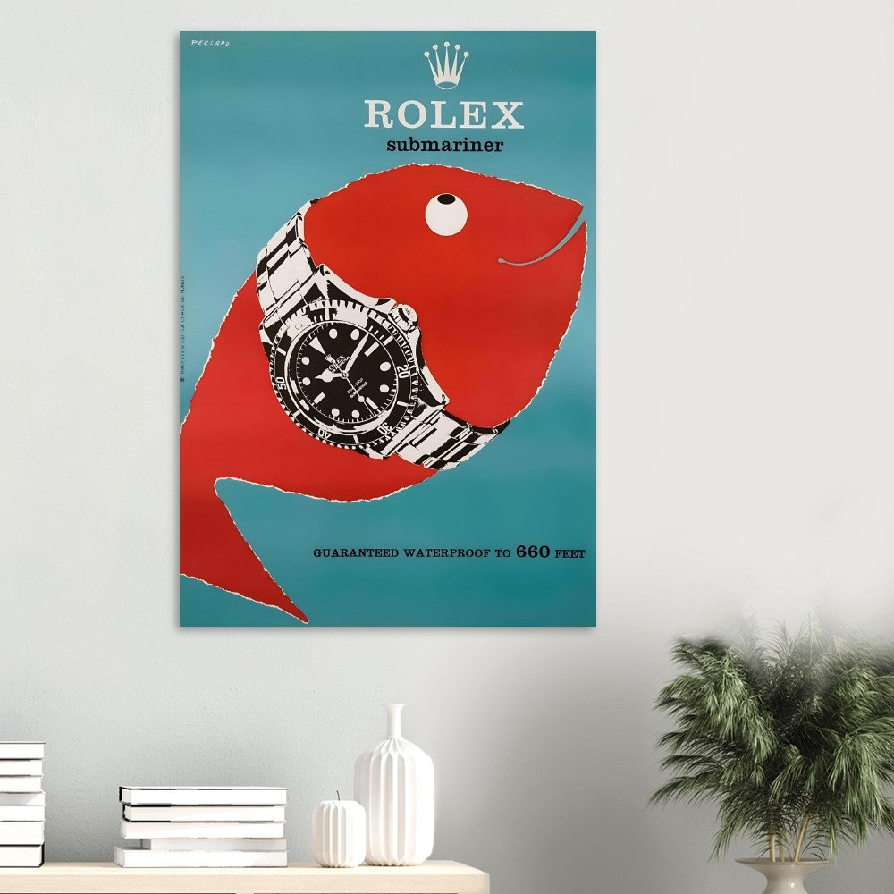 Classic Rolex Submariner Poster, Vintage Rolex Poster, Retro Rolex ...