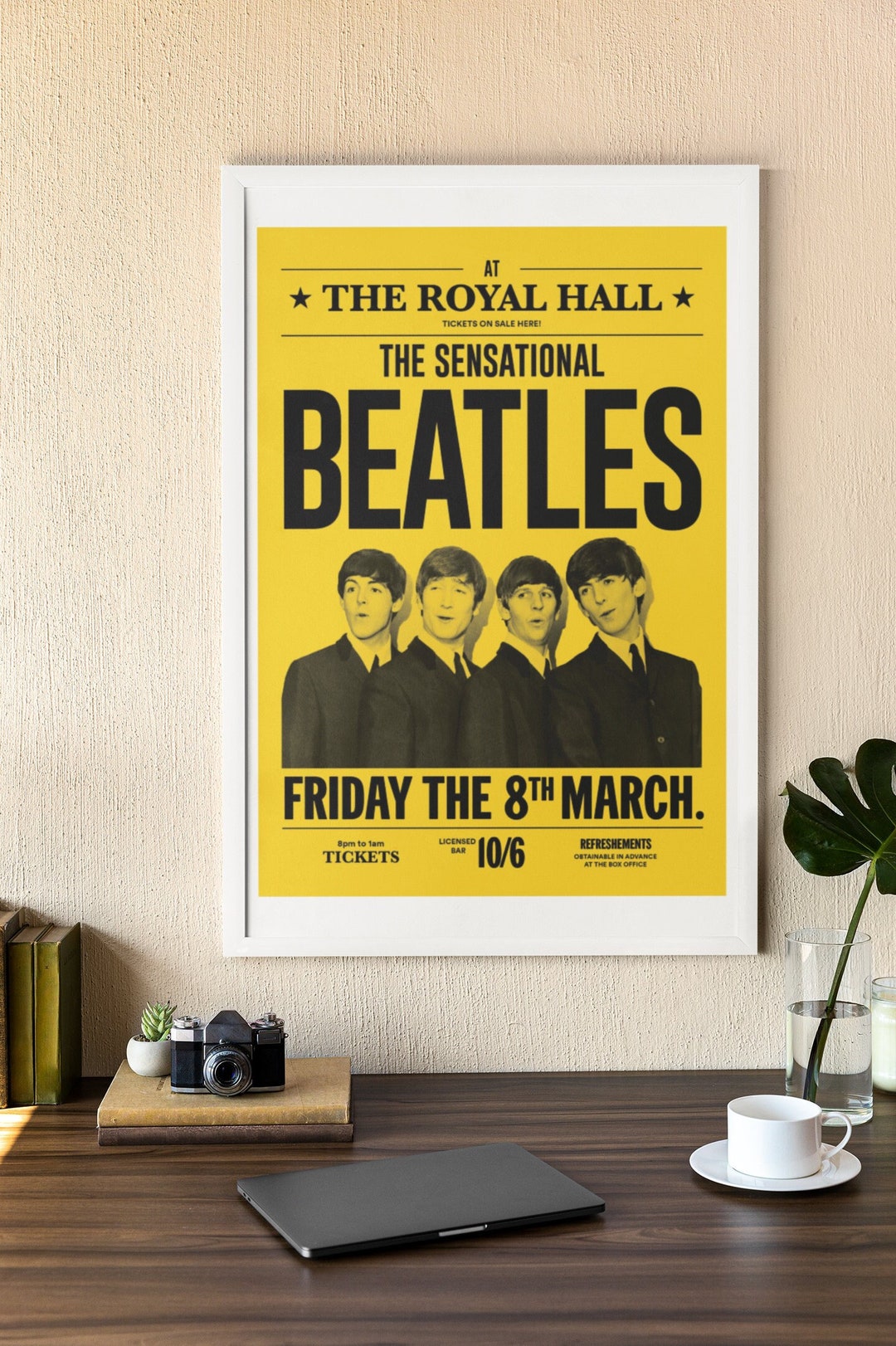 Poster the Beatles at the Royal Hall, Beatlemania, Beatles Fan - Etsy UK