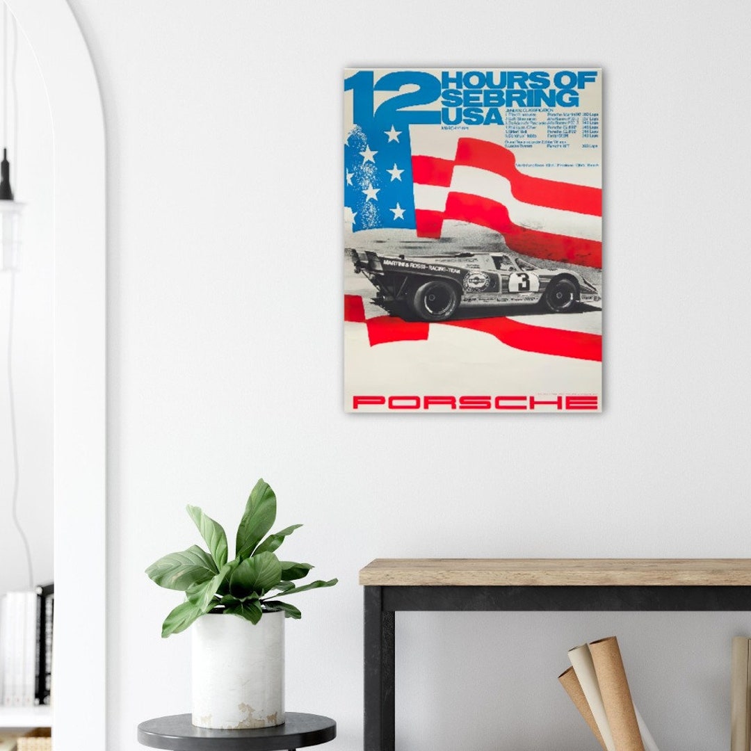 1971 12 Hours of Sebring Martini Poster Motor Racing Poster - Etsy