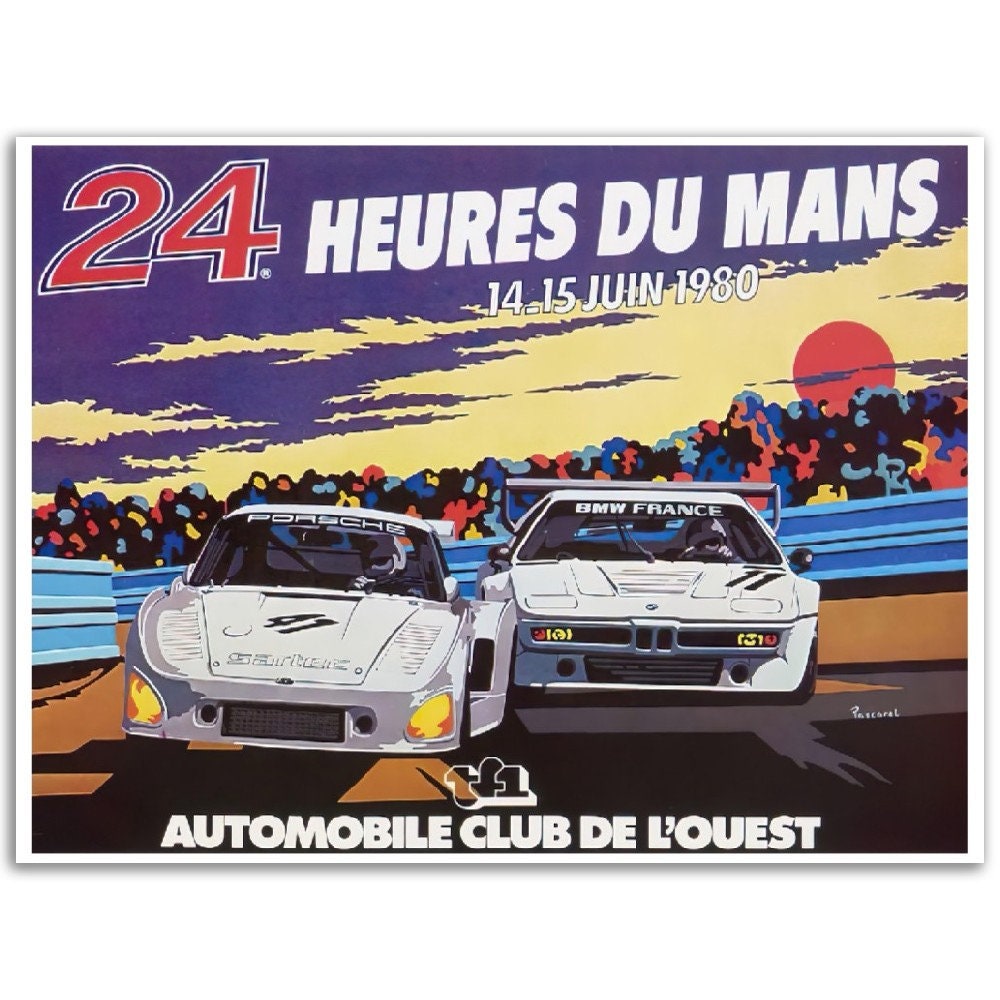Affiche 24 Heures Du Mans Puissance et Performance vendu par Betsy ...