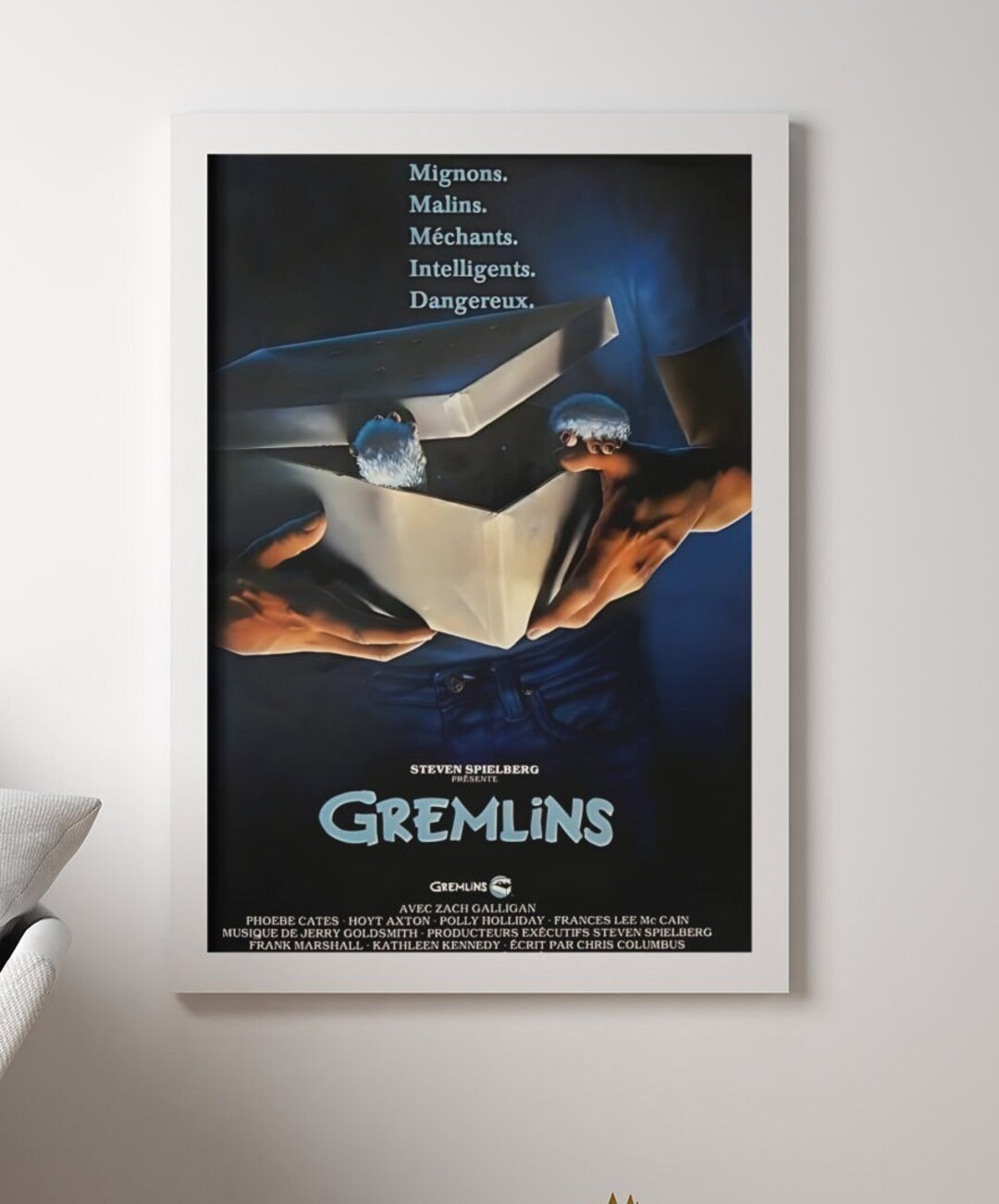 Poster in French of Gremlins 1 American Cult Film Christmas - Etsy