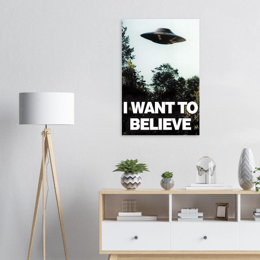 Poster i Want to Believe Poster X Files, Poster ET - Etsy