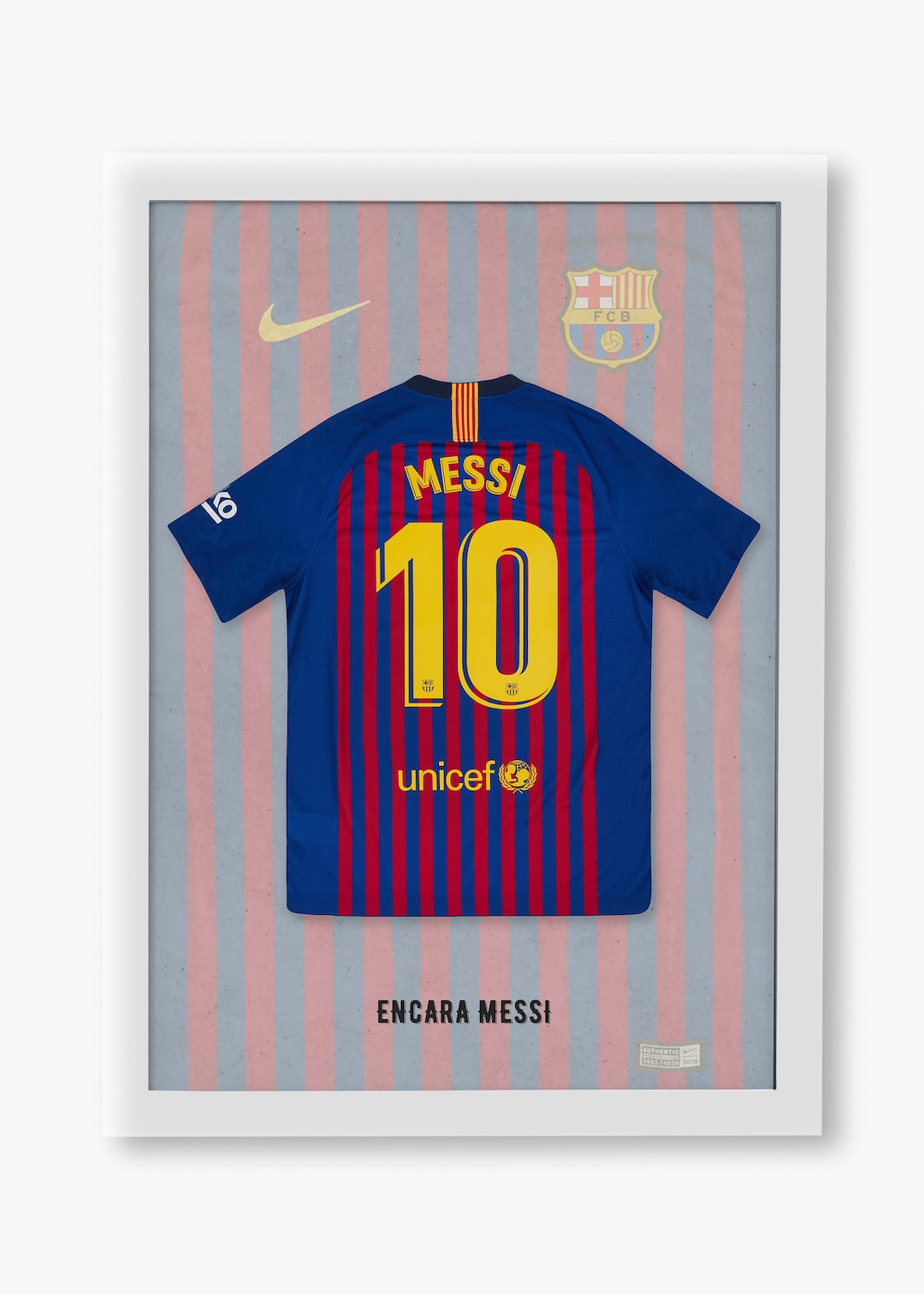 Lionel Messi Barca Jersey, Photorealistic Thermal Print, Football ...