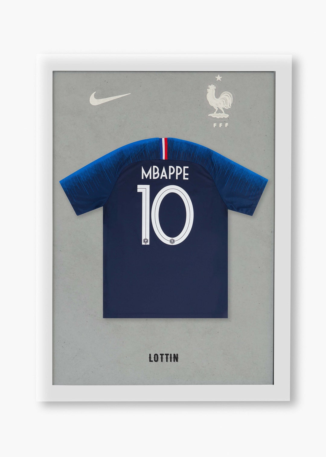 Kylian Mbappe Jersey, Photorealistic Thermal Print, Football Legends ...