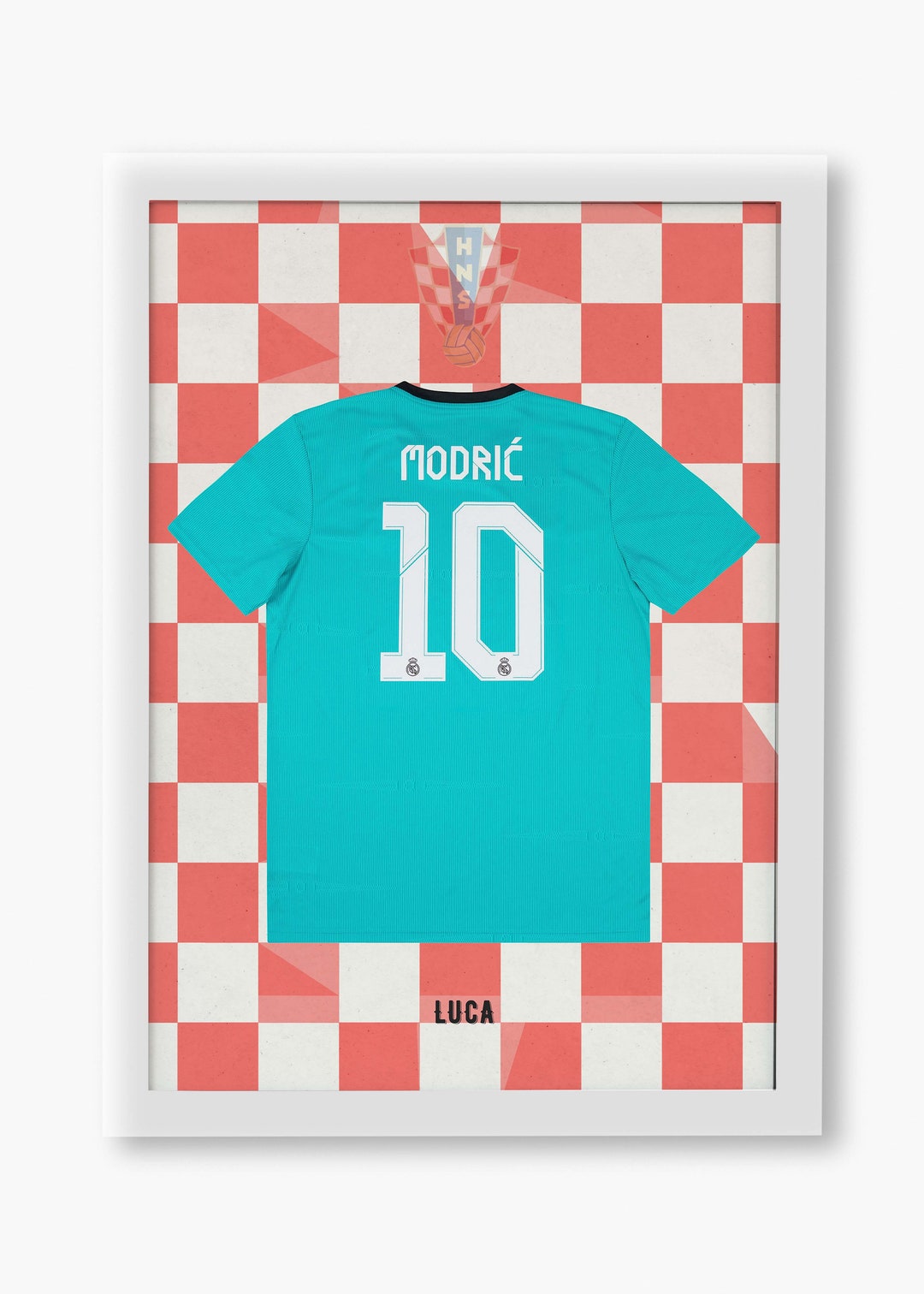 Luca Modric Jersey, Photo Poster, Thermal Print, Football Legends, High ...