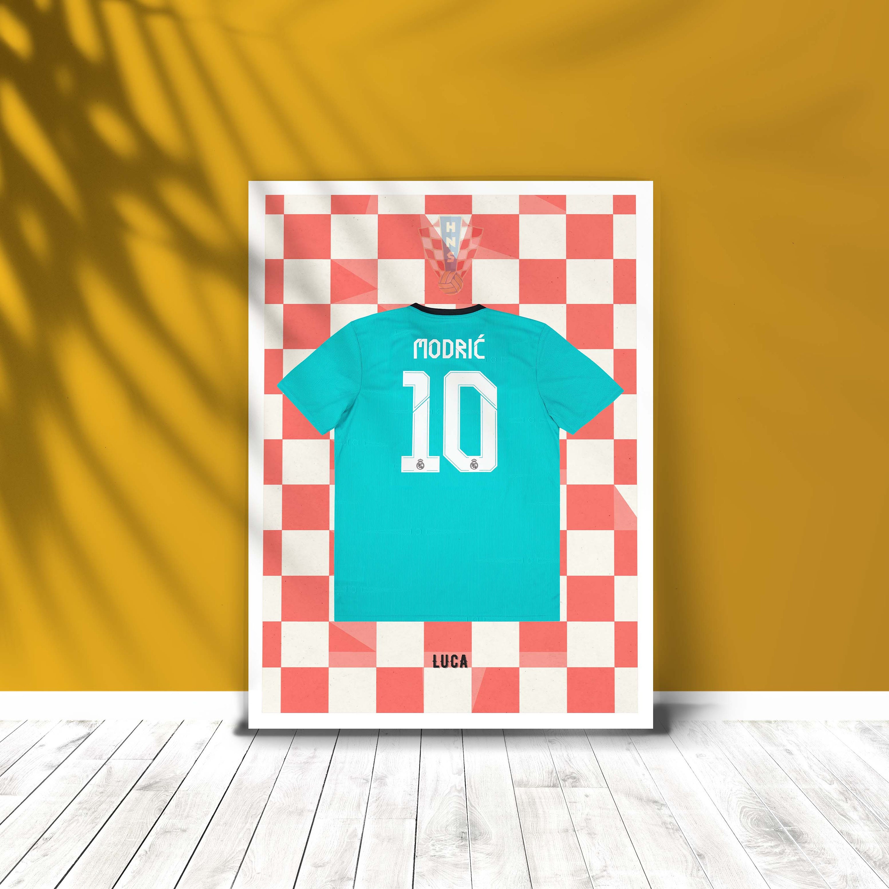 Luca Modric Jersey, Photo Poster, Thermal Print, Football Legends, High ...