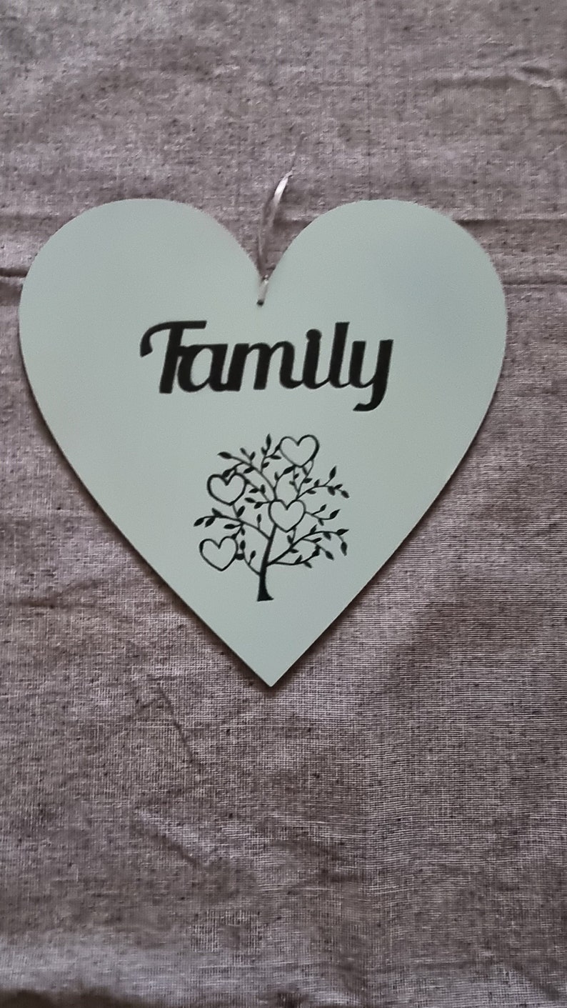 Large Heart Shaped Family Tree Plaque - Etsy