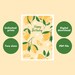 Printable Happy Birthday | Digital Download | Lemon Card | Unlimited ...